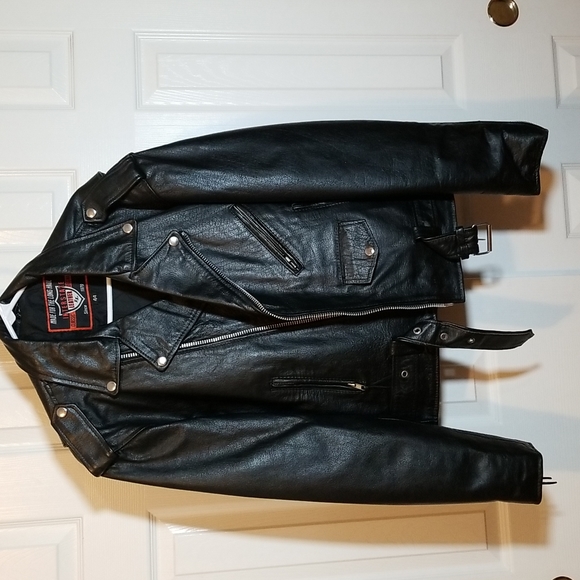 Interstate Leather | Jackets & Coats | Classic Black Leather Jacket ...